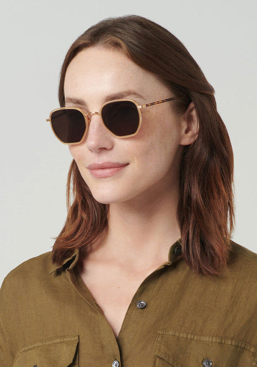 PASCAL | 18K Titanium + Champagne + Rue Tortoise Polarized | KREWE